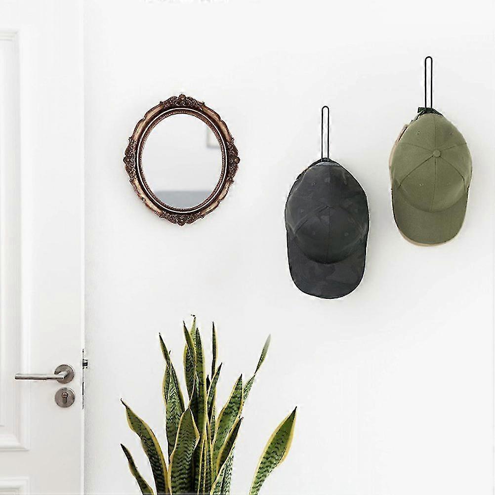 2pcs Hat Wall Rack Cap Organizer L Shape Wall Mounted Hat Rack Hat ...