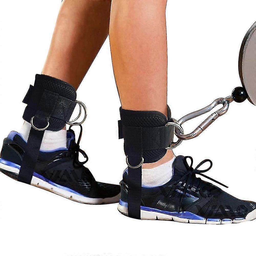 2pcs Adjustable Ankle Straps For Cable Machine Gym Ankle Strap Double D ...