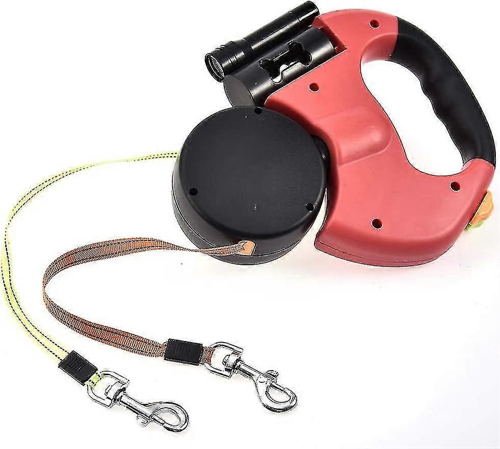 Dubbel koppel Hundkoppel, Infällbart Hundkoppel Dubbelkoppel För Två ...