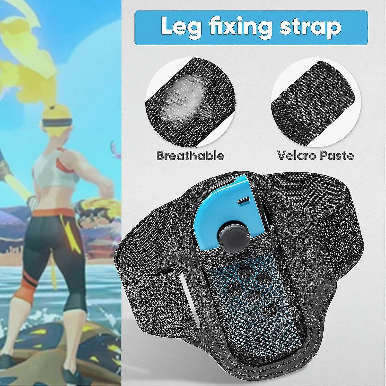 2 Pack Leg Strap Compatible With Switch Sports Play Soccer/switch Ring ...