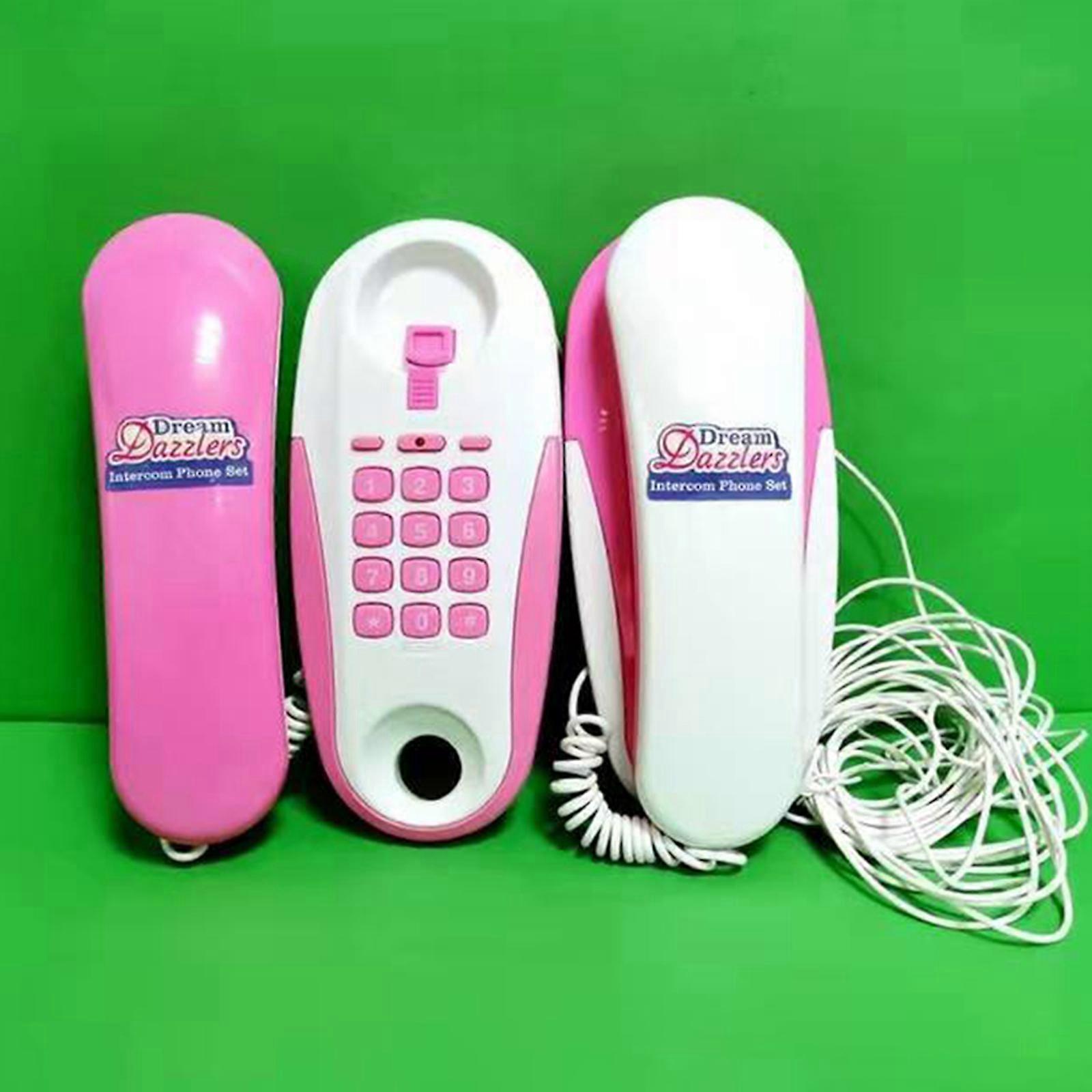 Kids Play Phone Intercom, Kids Play Phone Intercom Toy with Real Ring ...