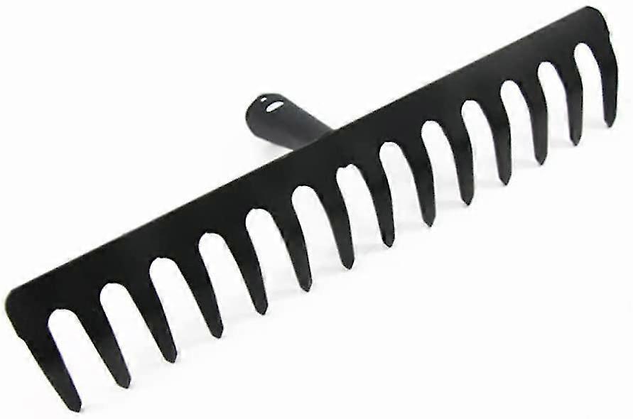 Garden Rake For Lawn Hand Metal Rake 14 Teeth Loose Chaff Leaves Garden ...