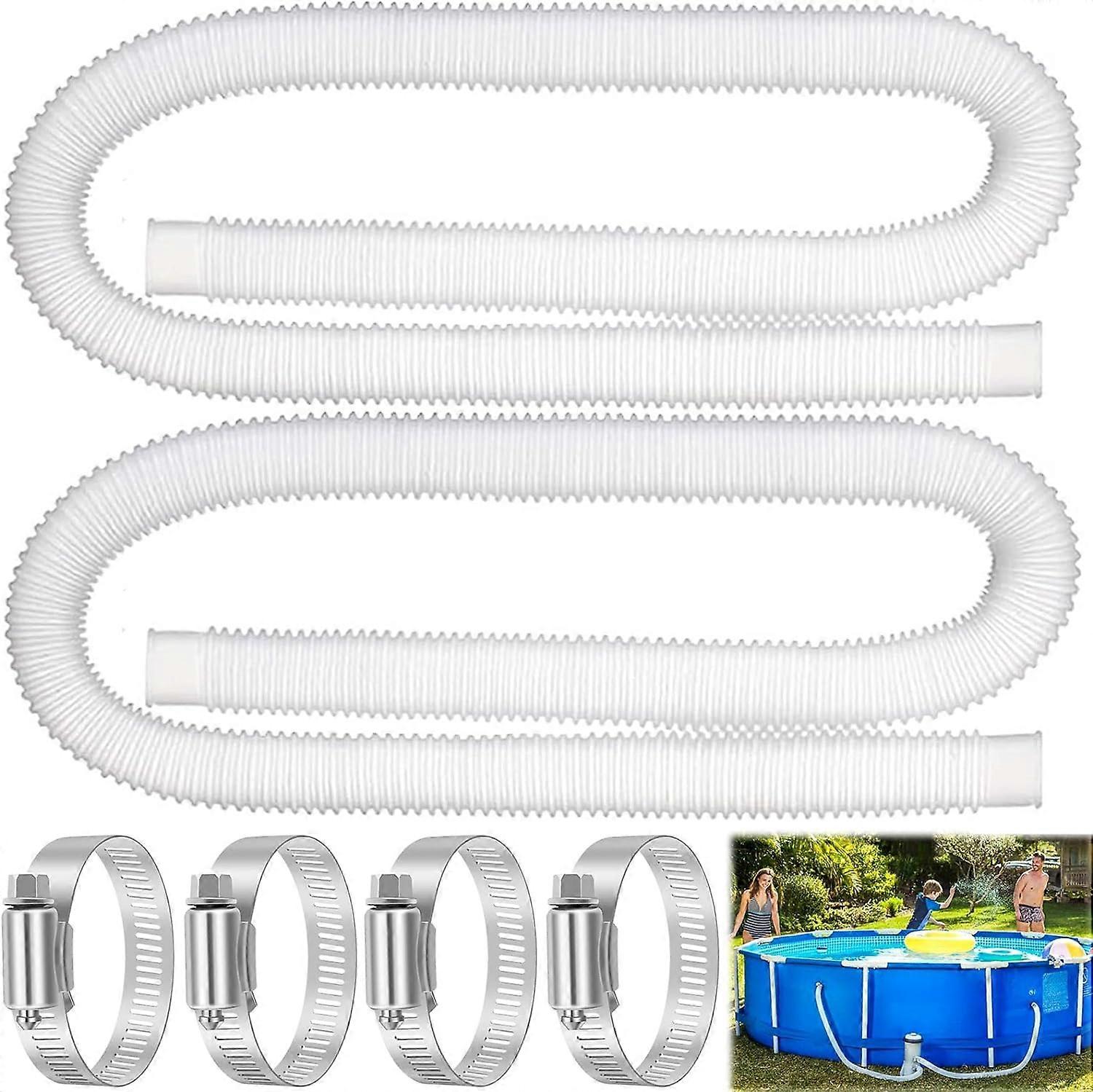 swimming pool hose 32mm 2Pcs 32mm Hose for Above Ground Swimming Pool ...