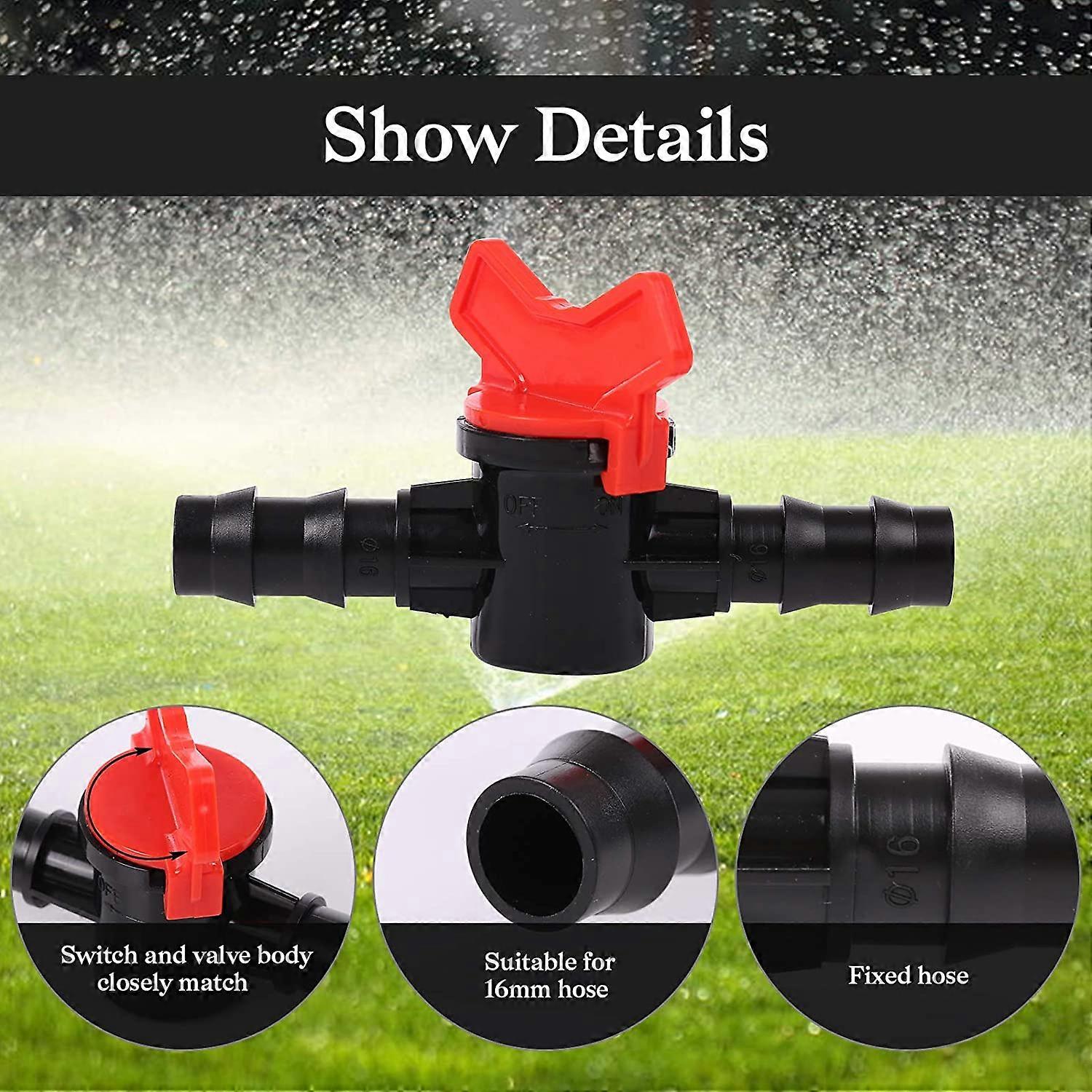 10 PCS Garden Hose Faucet, Hose Irrigation Valve Hose Connector 16mm ...