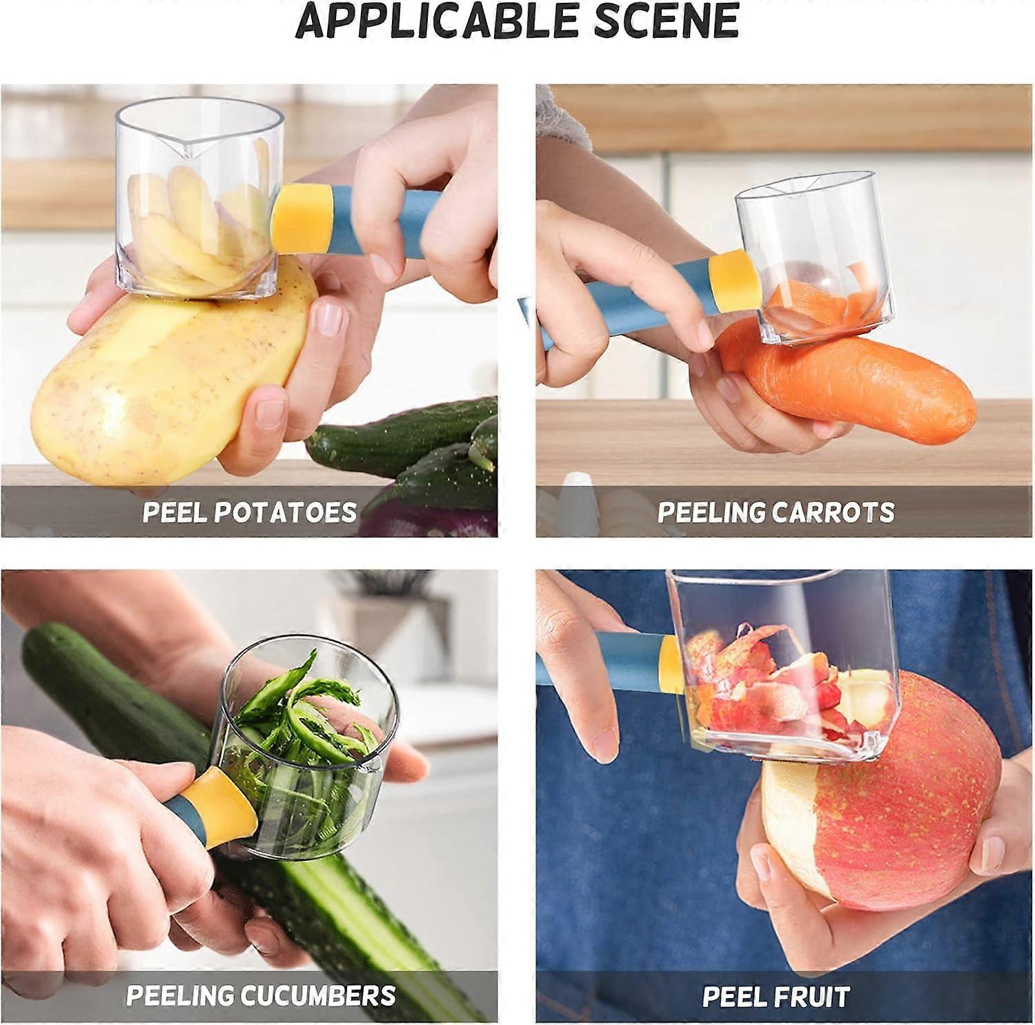 Vegetable Peeler with Storage Box, Potato Peeler for Kitchen ...