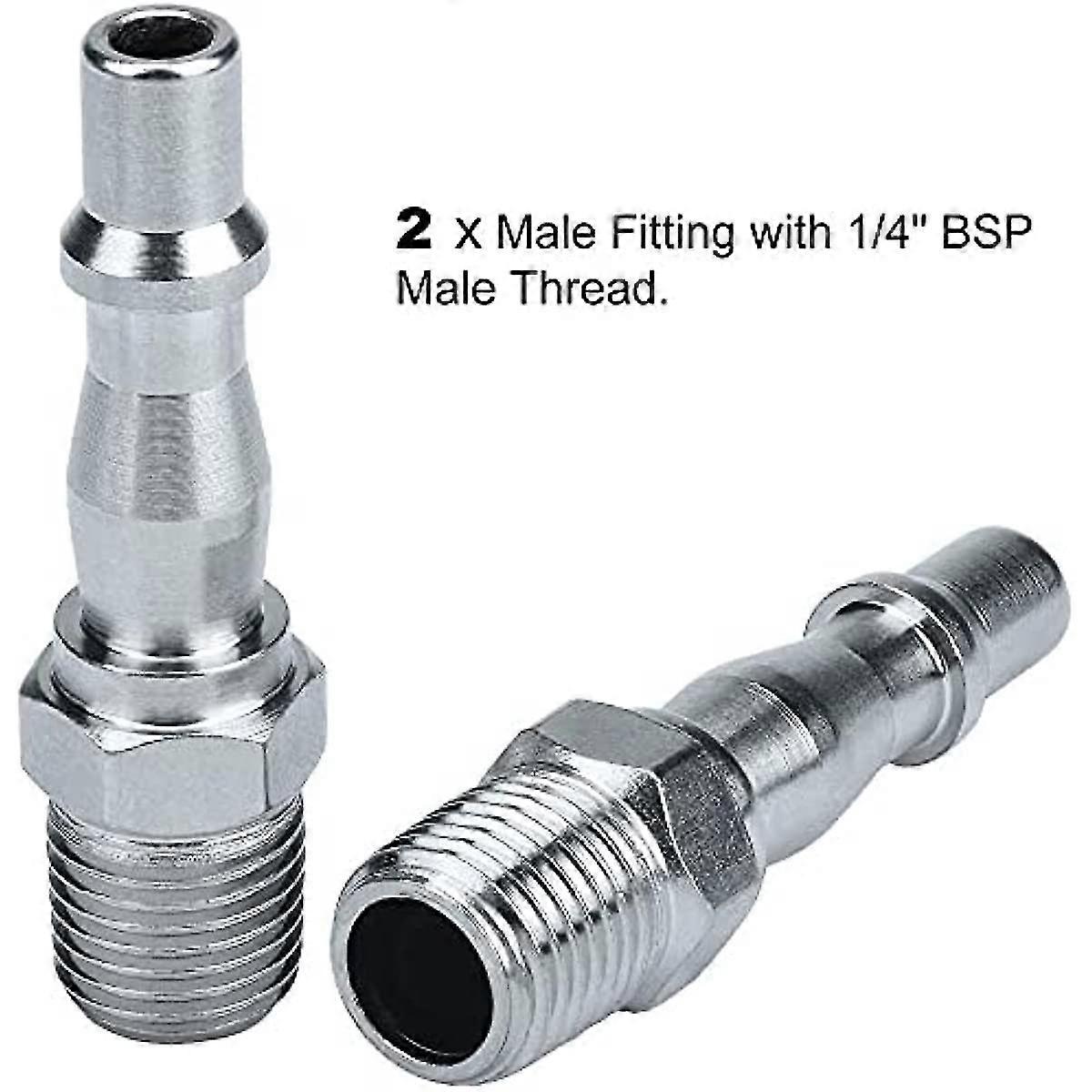 Connectors Air Connections 12 Pcs Air Connections 14 Bsp Air Line Hose ...