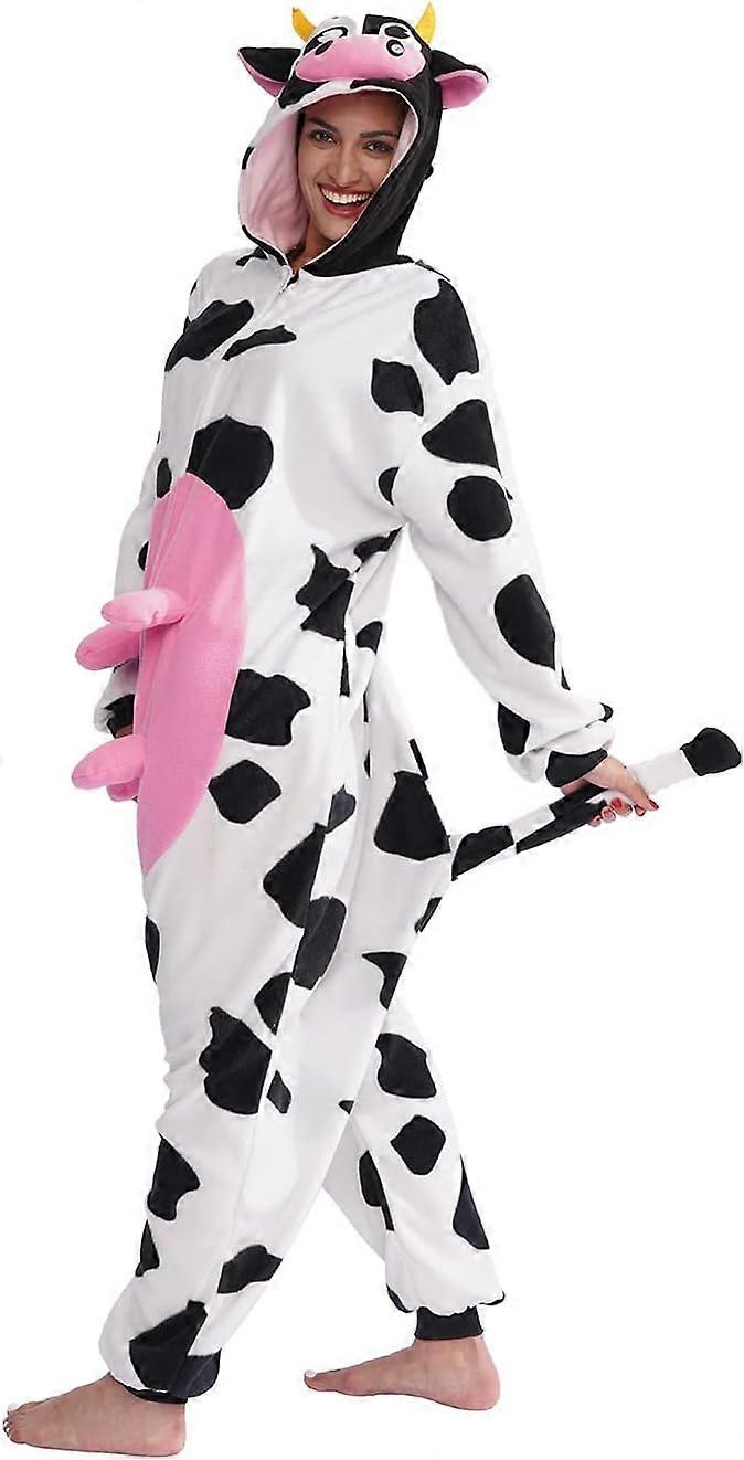 Cow Pyjamas Cartoon Pyjamas Animal Costume Carnival Jumpsuit Halloween ...