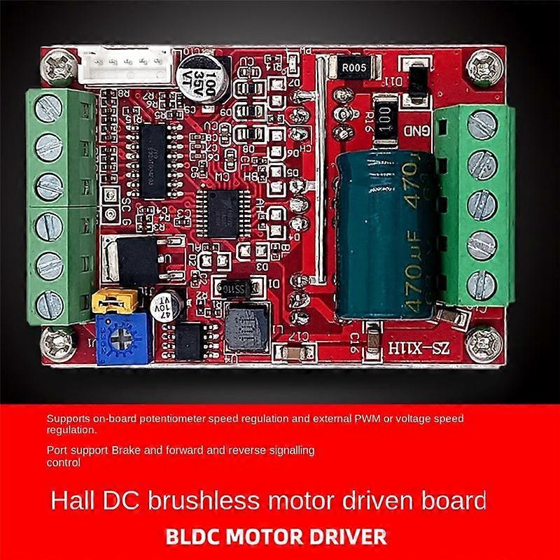 6-60V BLDC Three Phase DC Brushless Motor Controller 400W PWM Hall ...
