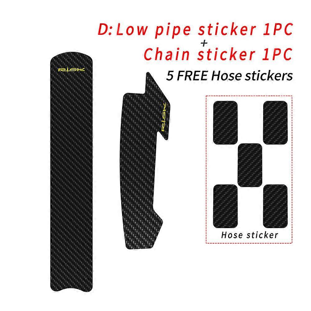 Bicycle Chain Protection EV Stickers Kit MTB Frame Protector Scratch ...