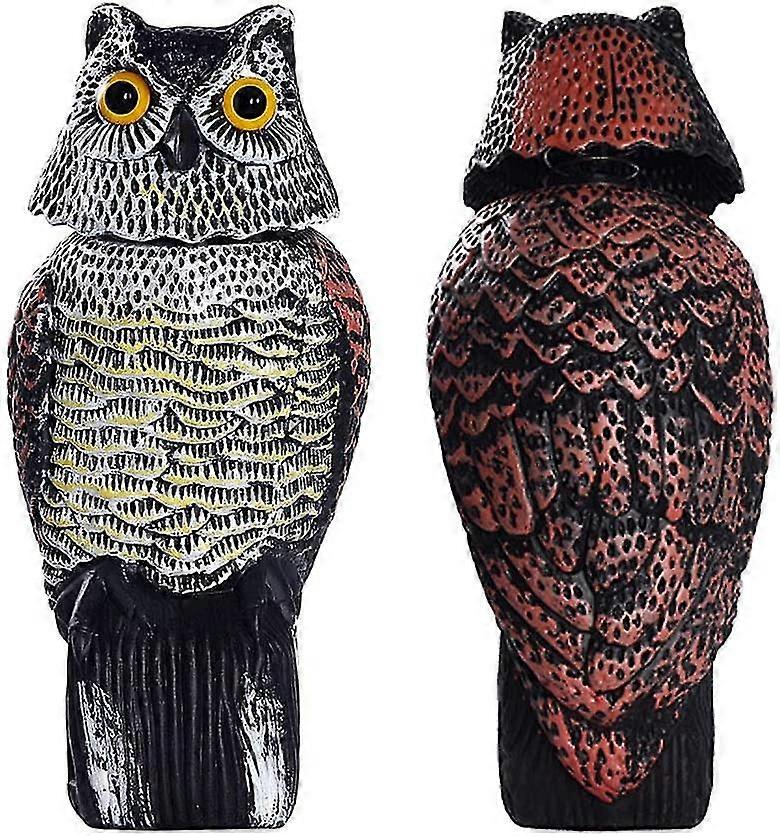 2023 - Owl With 360 Rotating Head Scare Birds/pigeon/seagull/crow ...