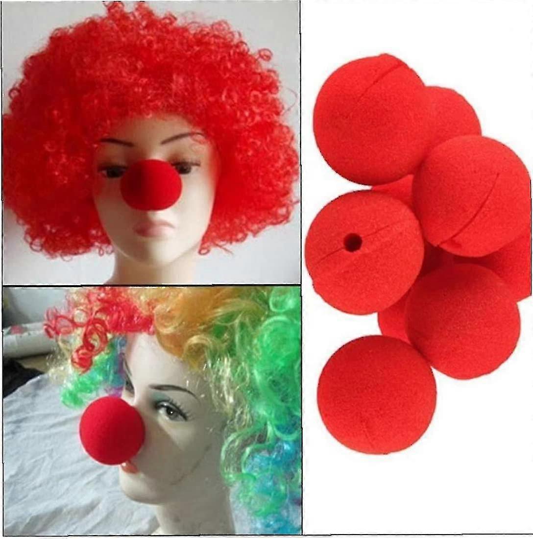 50 Pcs Funny Red Clown Noses, Cosplay Noses, Foam Circus Noses, Soft ...