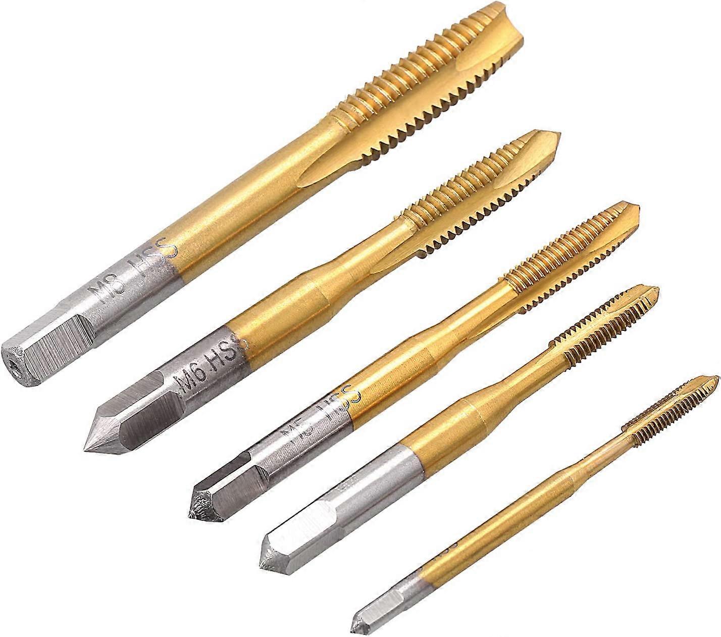 Hand Taps, Adjustable Tap Wrench, T-Handle Tap Holder Wrench with 5pcs ...