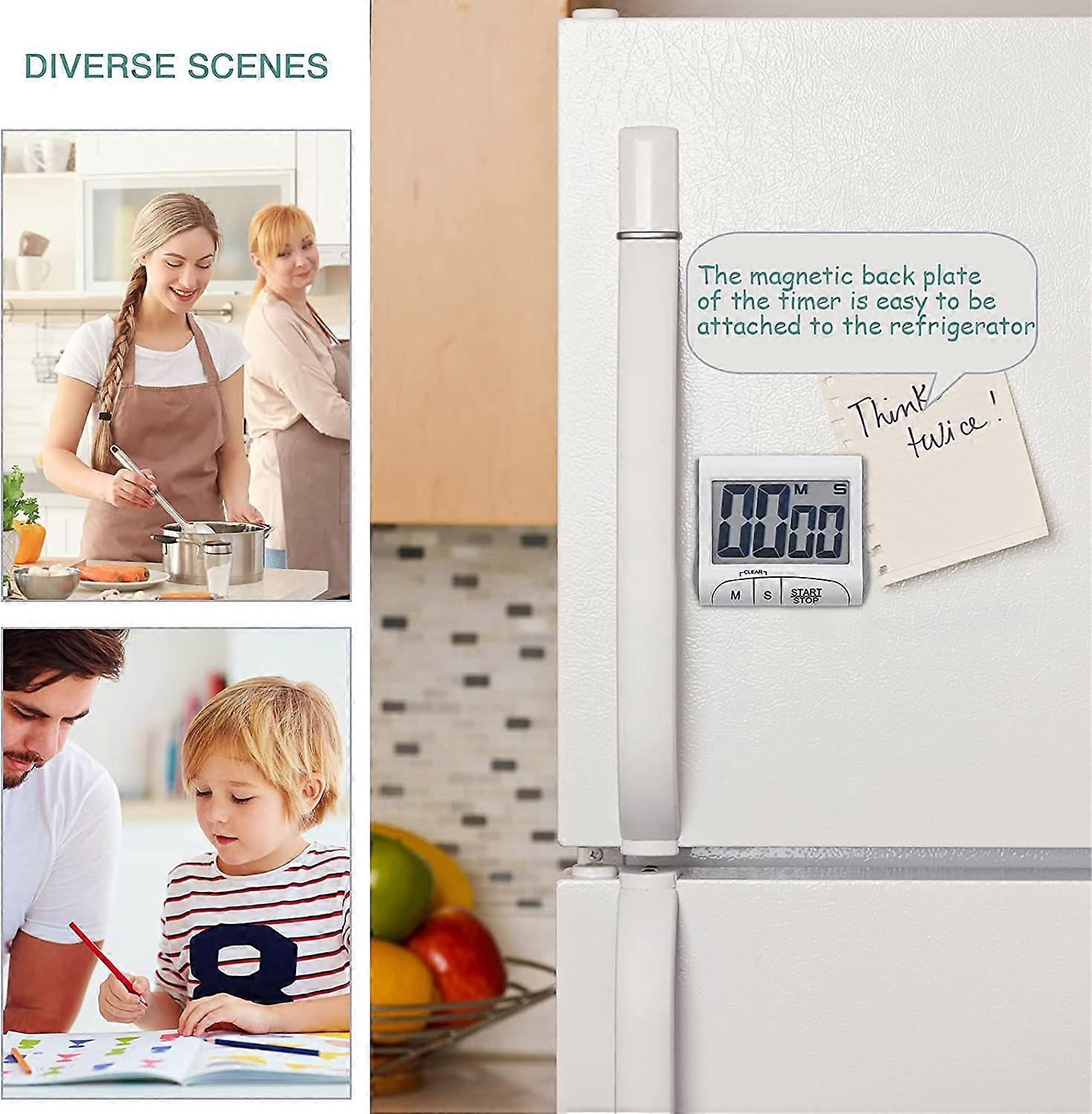 Timer Digital, Healwe Countdown Timer Large Screen With Loud Lcd ...