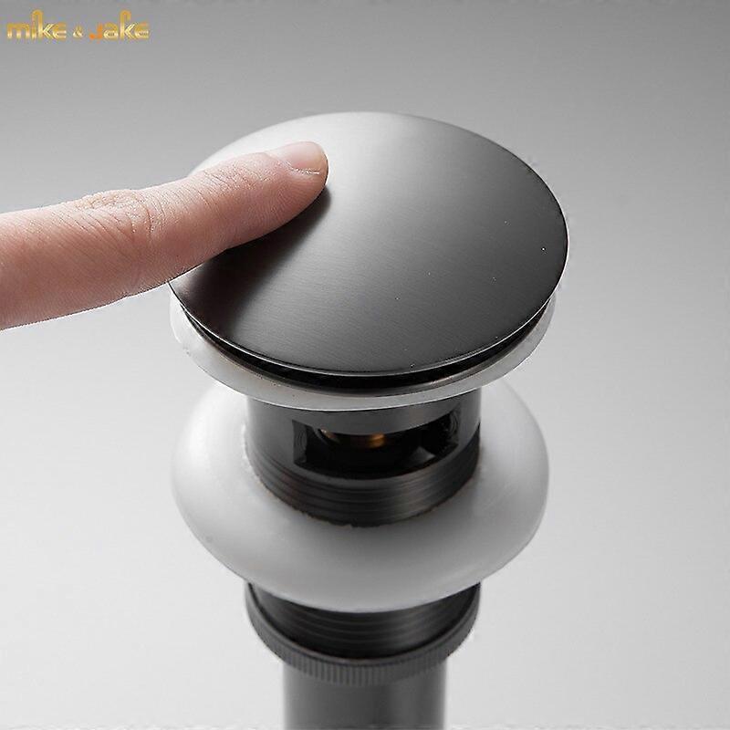 Gunmetal Brass drain Bathroom basin metal drain waste Pop Up Waste Sink ...