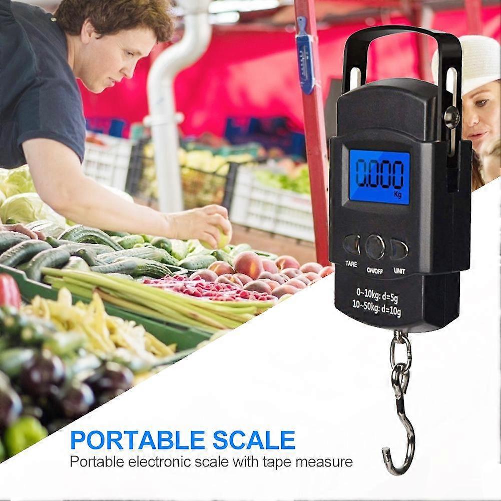 50kg Portable Digital Scale ABS Plastics Prolonged Durable Electronic ...