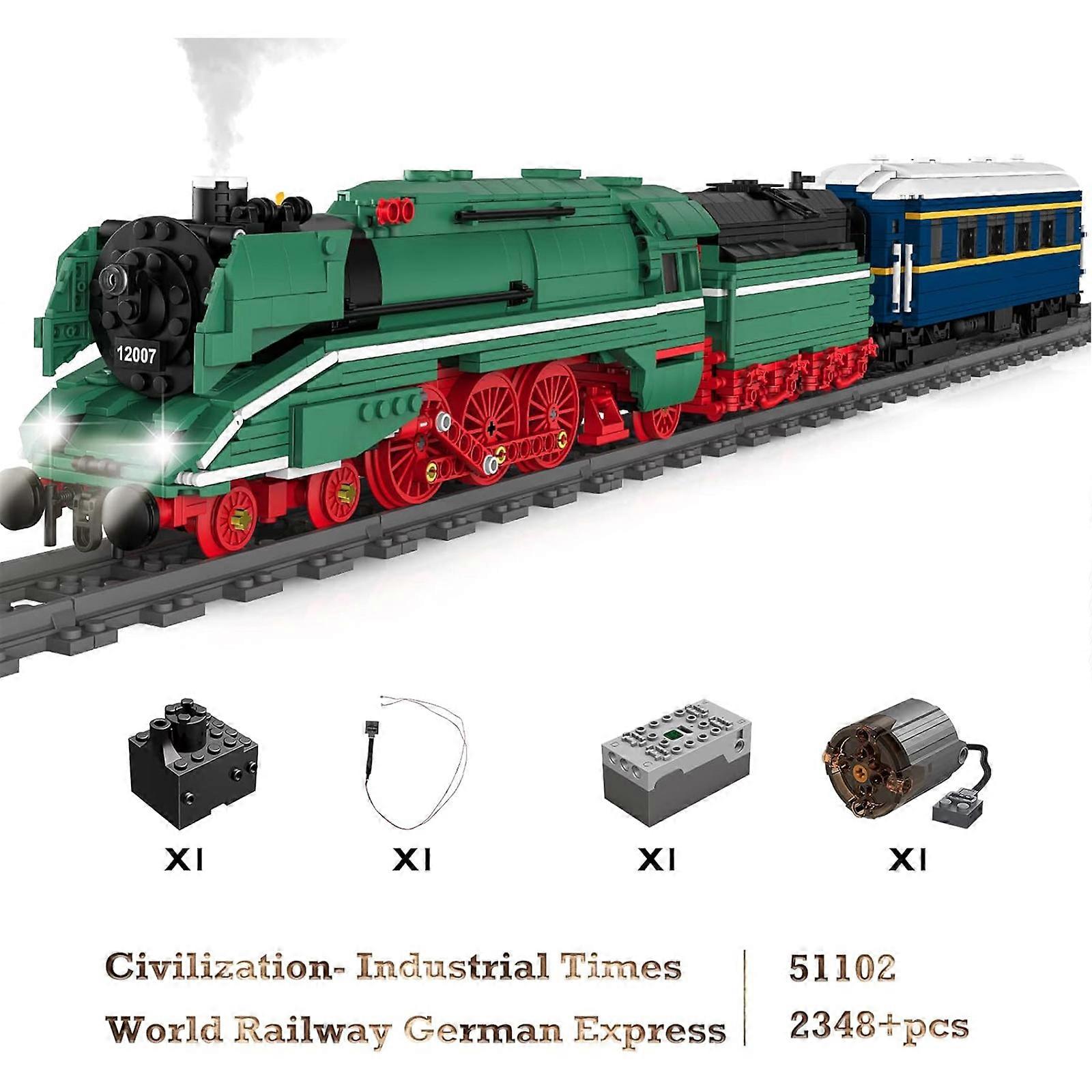 JMBricklayer German Express Train Building Kit - RC Steam Train ...