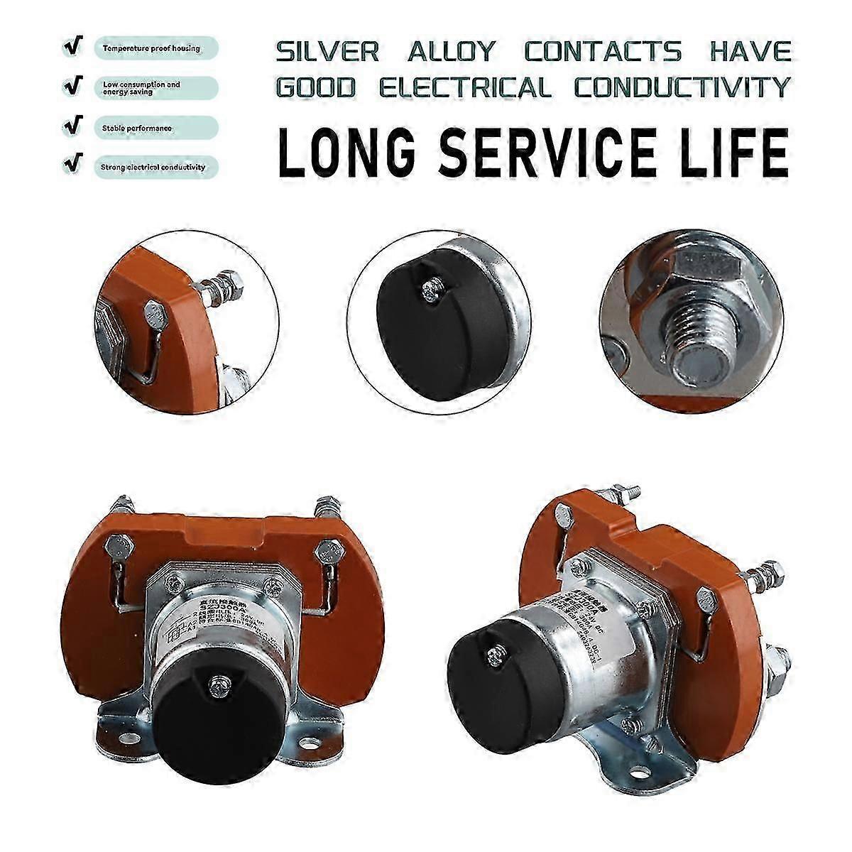 300A/24V DC Contactor Double Coil Contact SZJ300A for Electric Vehicle ...