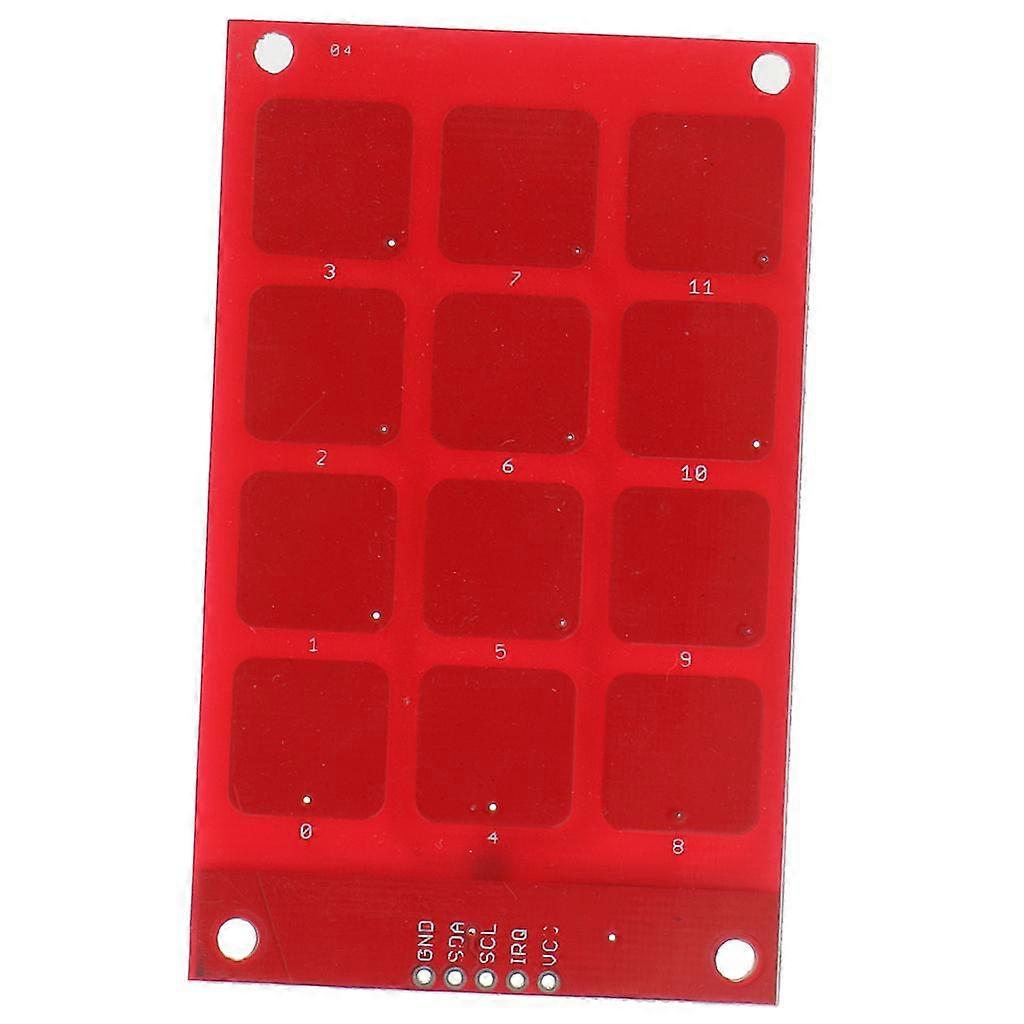 3.3V MPR121 Breakout Capacitive Touch Sensor I2C 3x4 Keys Keypad Module Red | Fruugo UK