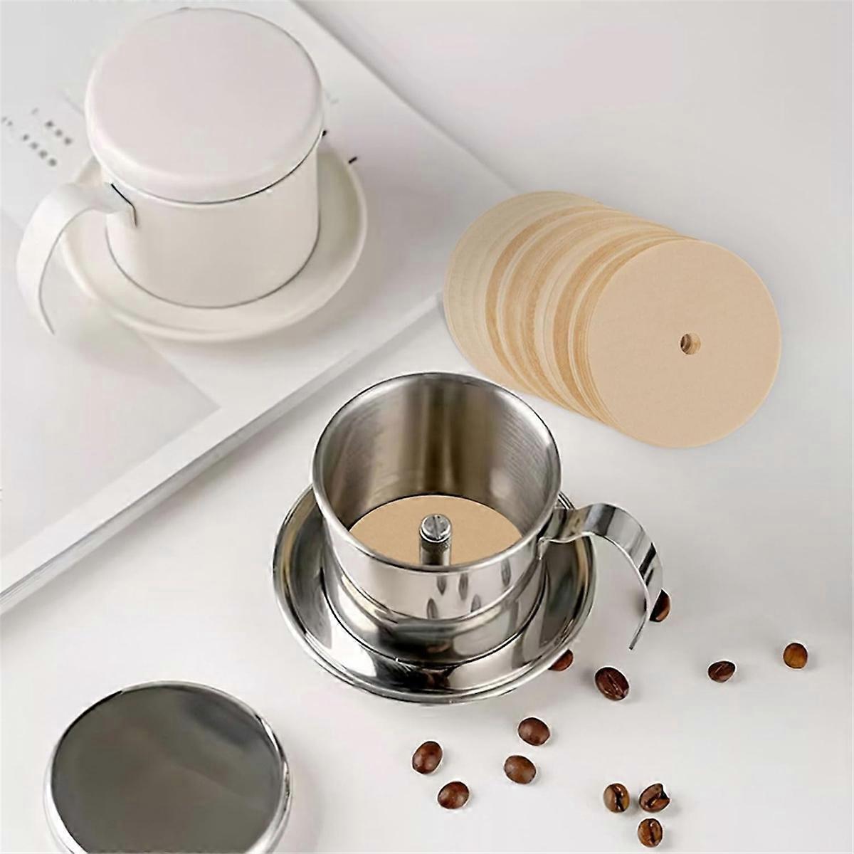 500PCS Count Percolator Coffee Filters, 3.75 Inch Natural Unbleached ...