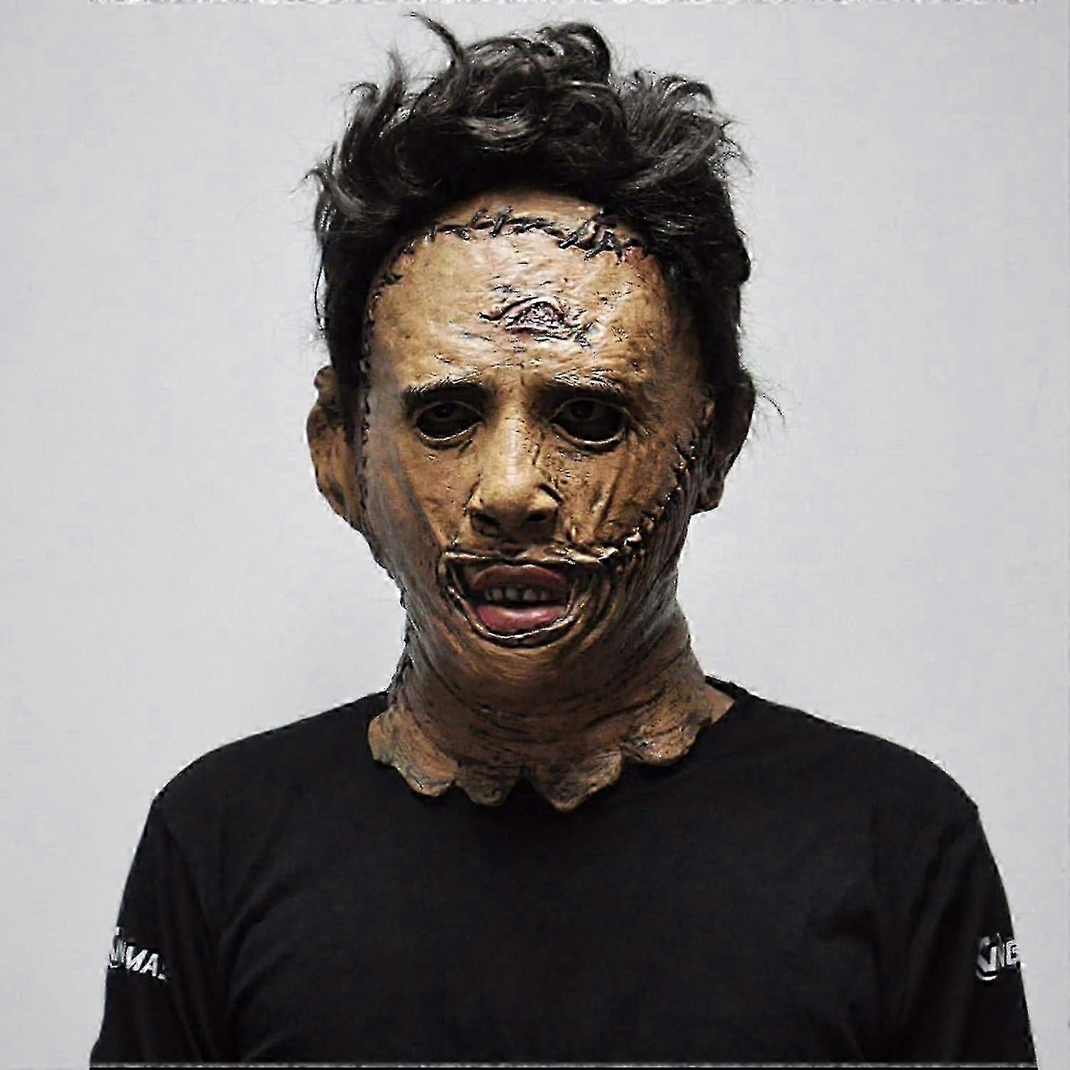 Scary Leatherface Mask for Halloween Parties, Realistic Latex Cosplay ...
