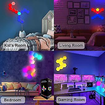 Hexagon Lights With Remote Control, Smart Led Wall Light Panels Touch ...