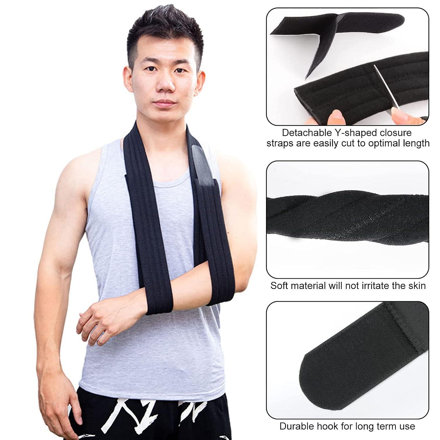 71inch/180cm Shoulder Immobilizer Arm Sling, Adjustable Lightweight ...