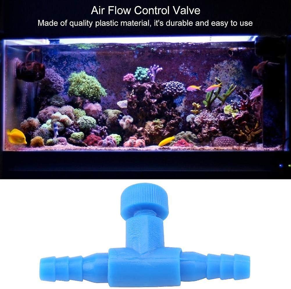3 Way Aquarium Air Pump Plastic Control Valves Fish Tank Air Flow ...