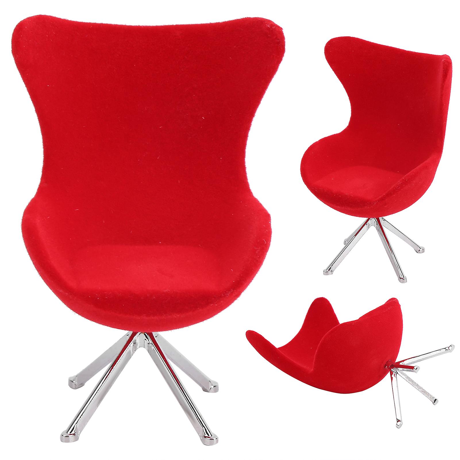 Miniature Chair Mini Flocking Sofa Furniture Model Decoration 1:12 ...