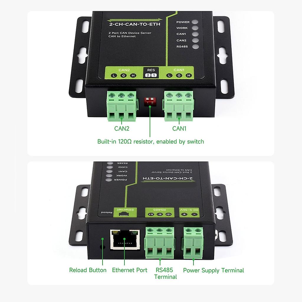 2 Port CAN to Ethernet Module to CAN Converter RS485 Can Bus Adapter ...