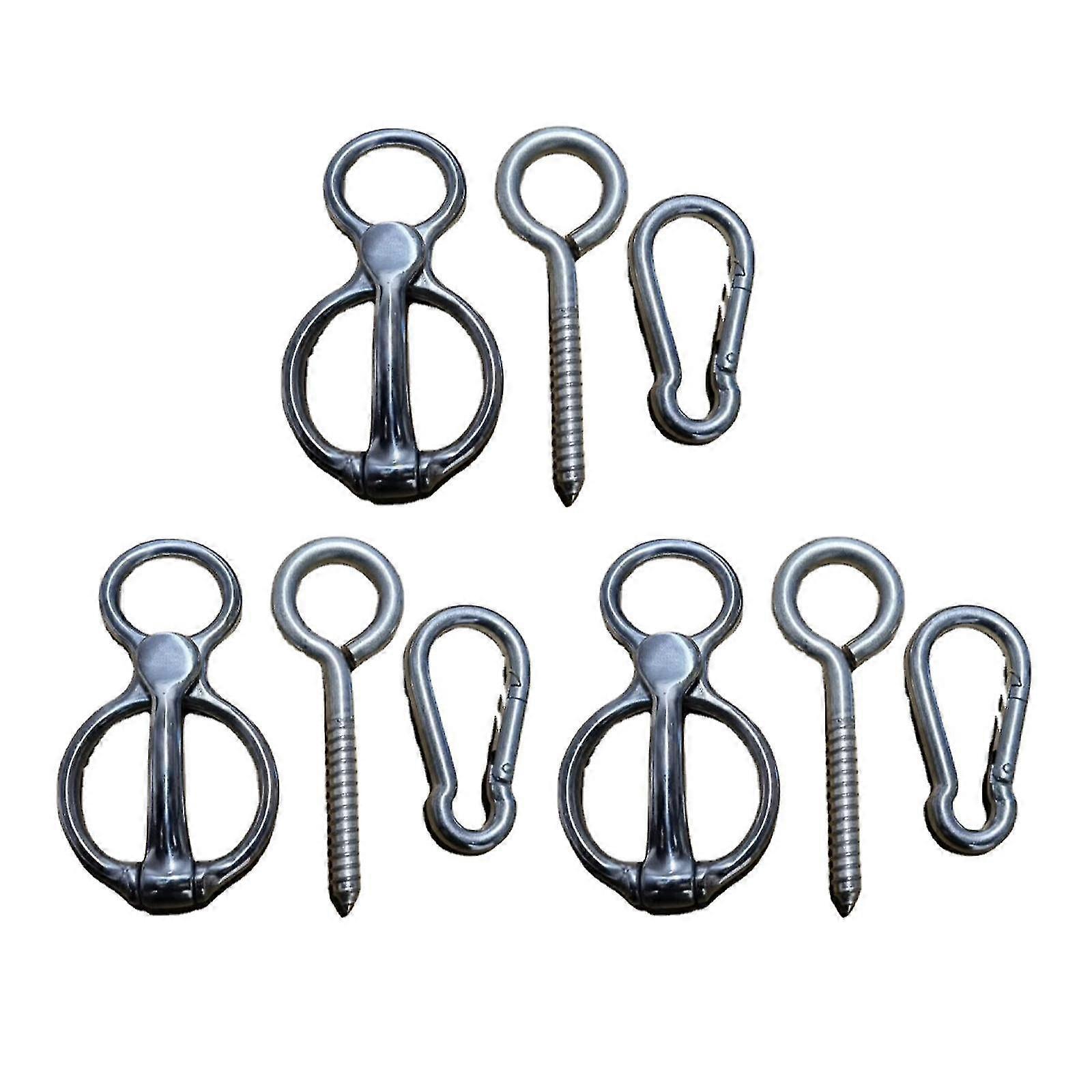 3sets Horse Tie Rings Horse Tack Supplies Snap Buckle Safety Horse ...