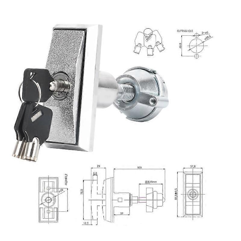 Vending Machine Lock, Universal Zinc Alloy Security Lock with Key for ...