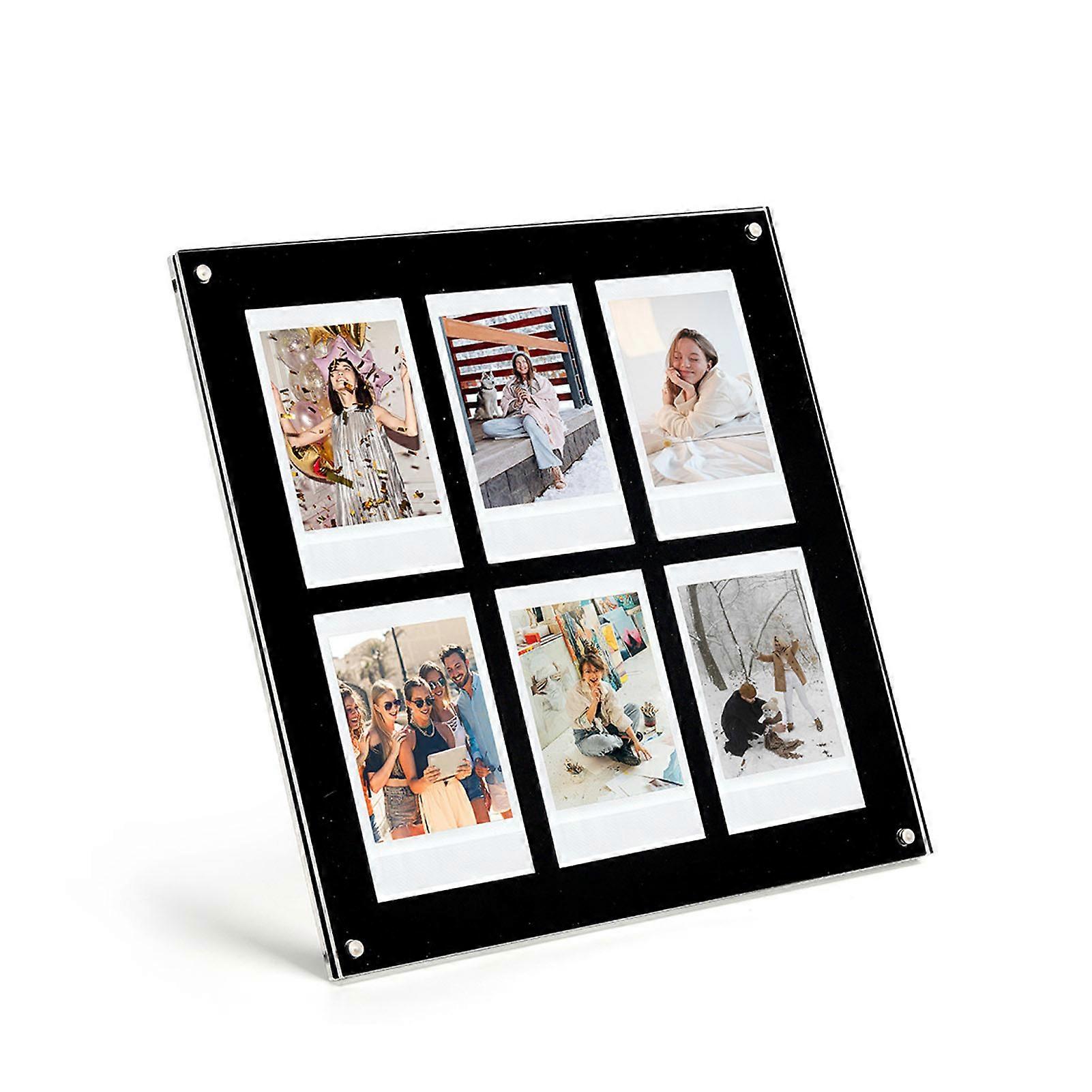 Photo Frame 6 In 1 Magnetic Acrylic 22x22x12.5cm 3inch Photo Picture ...