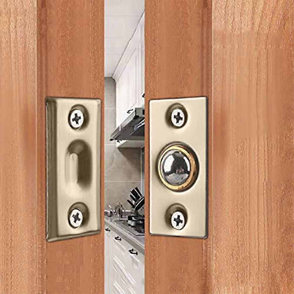 2 pieces cabinet door ball catch, stainless steel adjustable roller ...