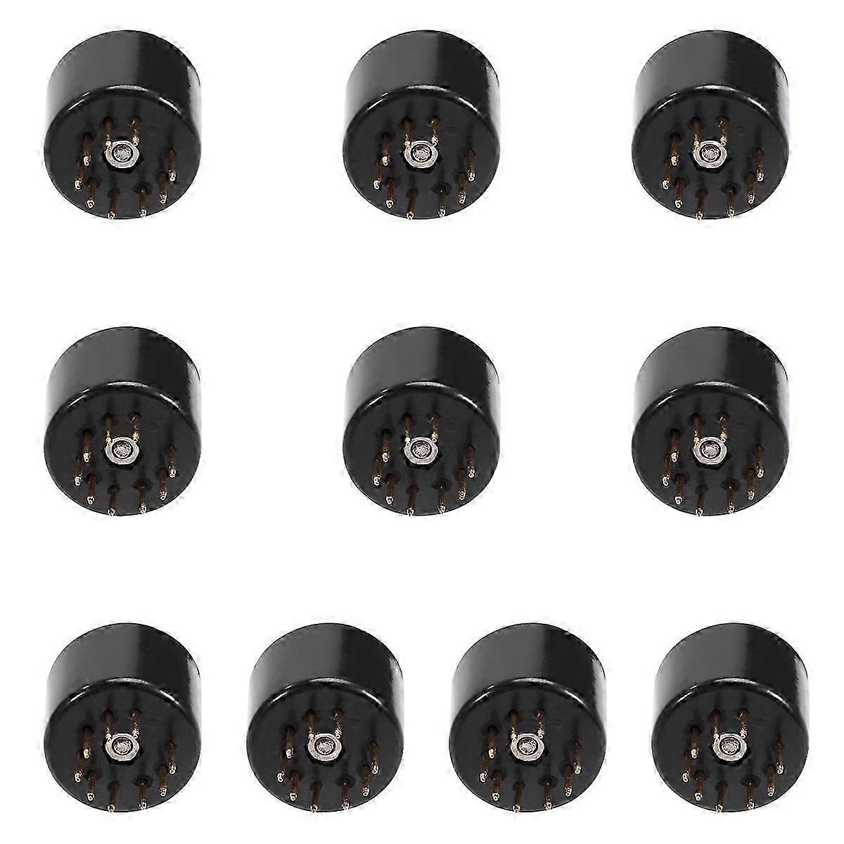 10PCS 9Pin Tube Socket Test Saver for 6DJ8 12AX7 ECC83 12AU7 ECC82 EF86 ...