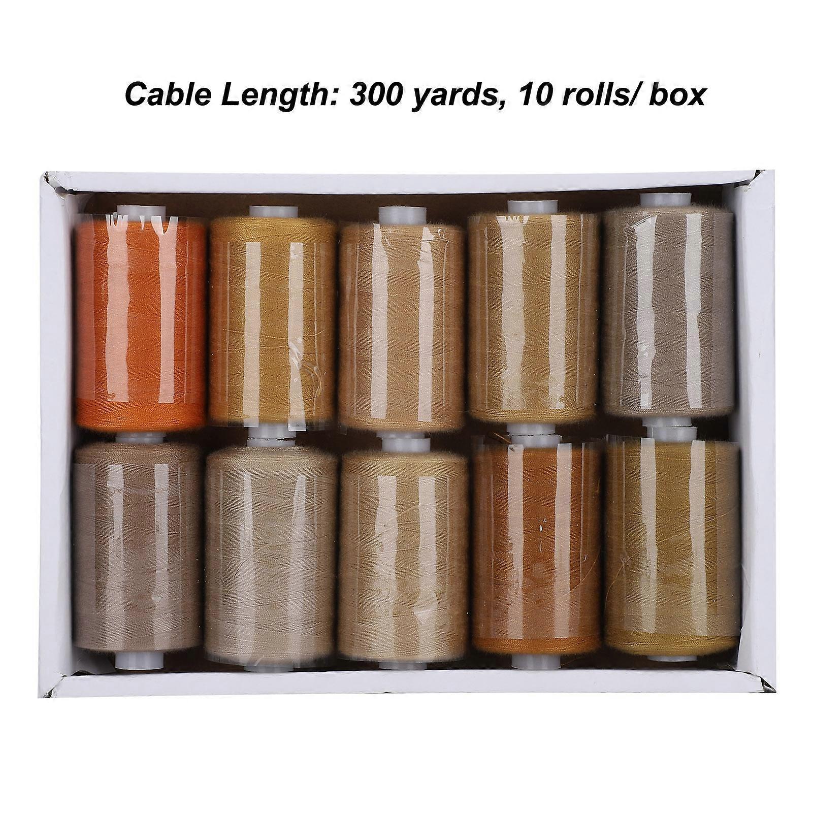 10 Rolls Sewing Thread Set Household Color Pagoda Threads HandMade ...