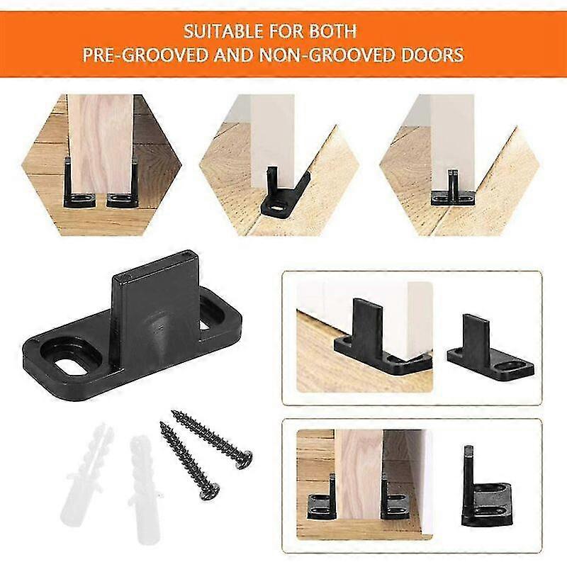 Pcs Sliding Door Floor Guide, Multifunctional Adjustable Barn Door ...