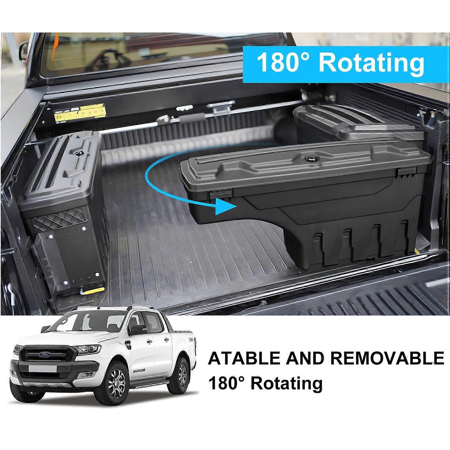 Pickup 4X4 Accessories Truck Bed Tool Box Storage Tailgate Swing Case ...