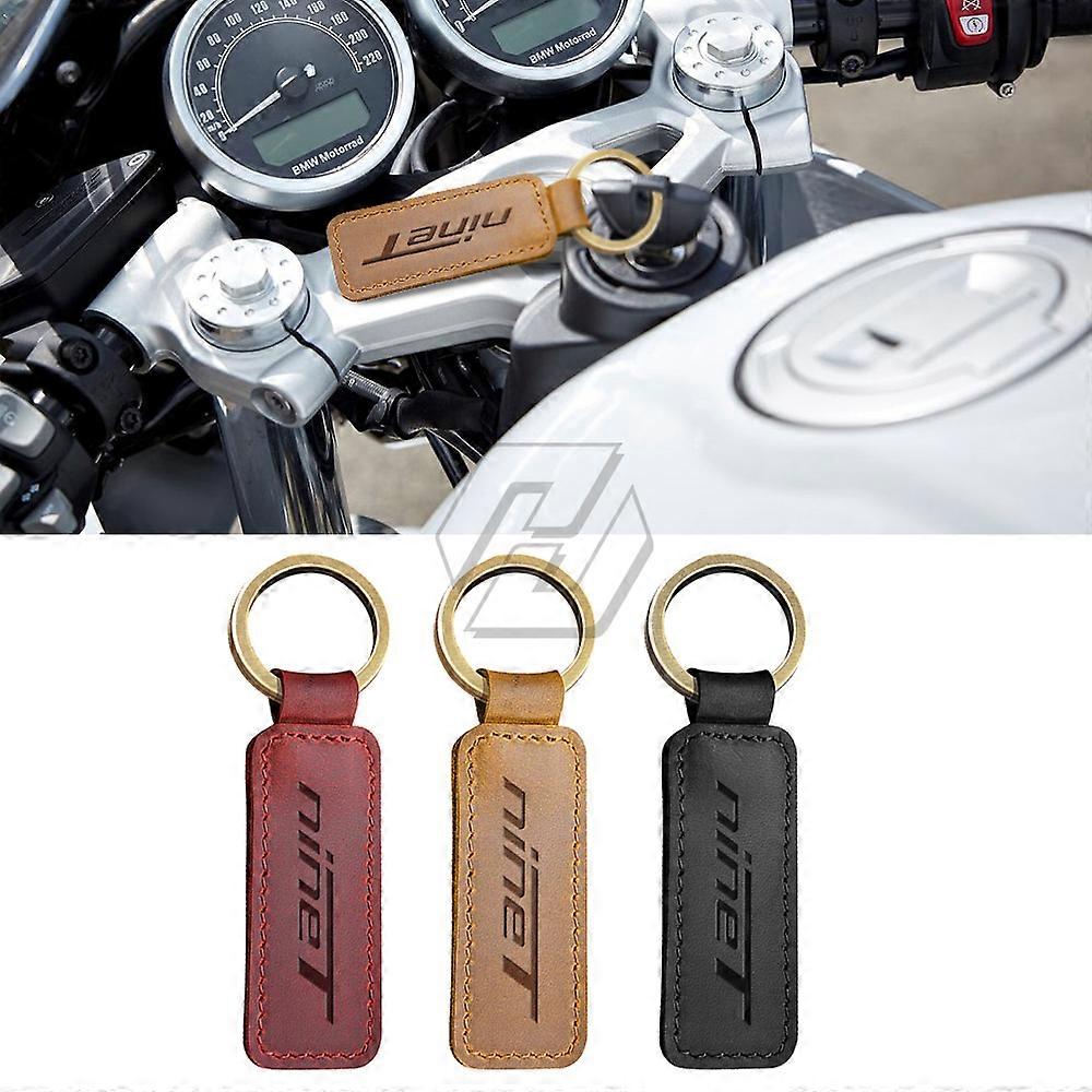 For BMW Motorrad R Nine T Pure Nine-T Motorcycle Cowhide Keychain Key ...
