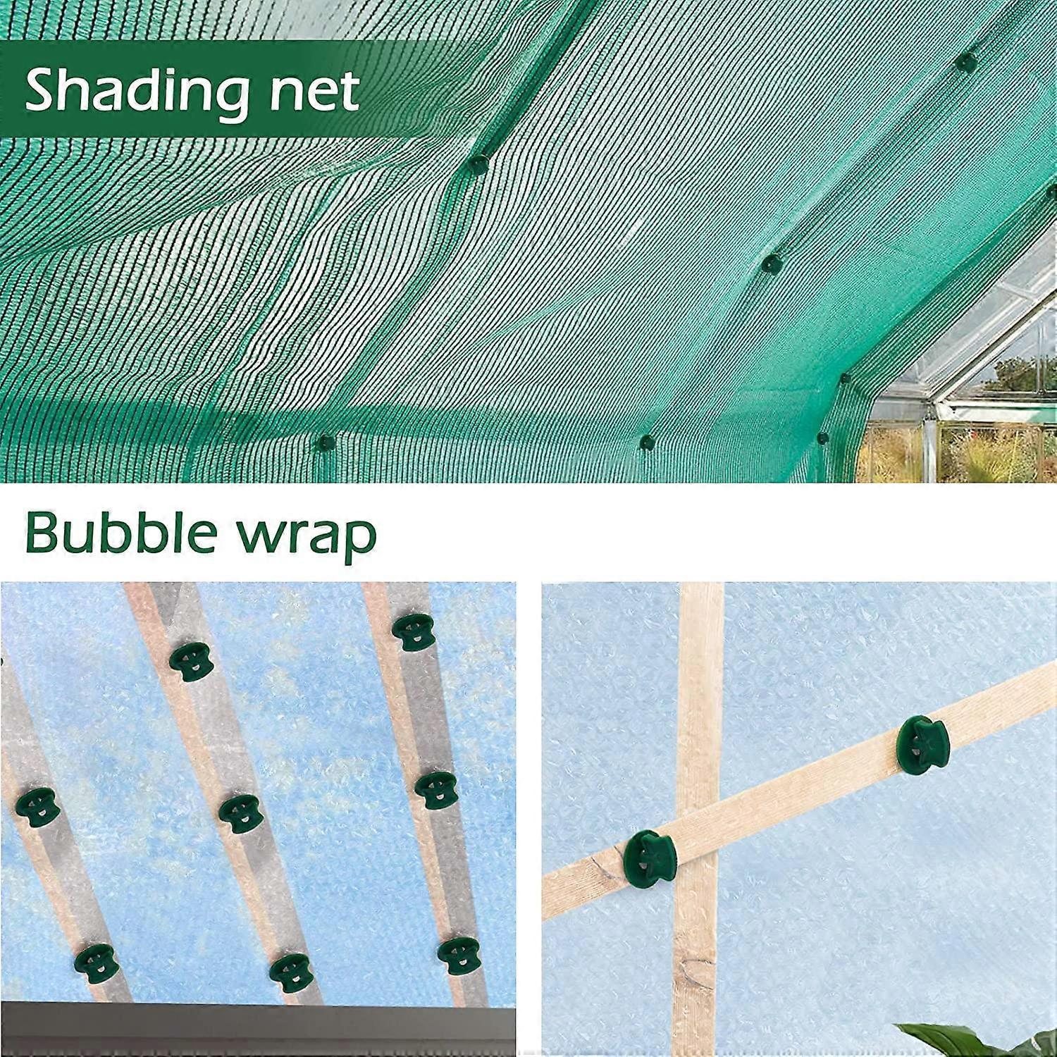 200 PCS Greenhouse Net Clips Greenhouse Fixing Clips Plastic Greenhouse ...