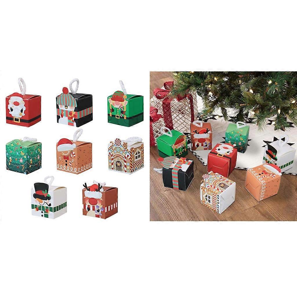50pcs Festive Christmas Gift Box for Chocolates Candy Durable Packaing ...
