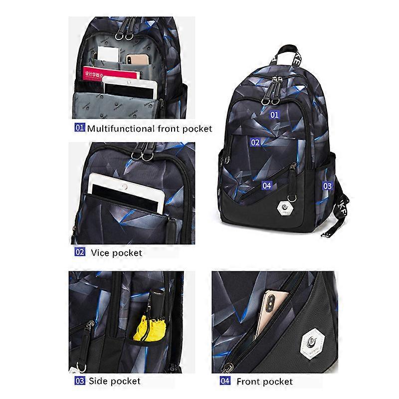 Módní batoh na notebook pro muže Ženy Ležérní cestování Vodotěsné ...