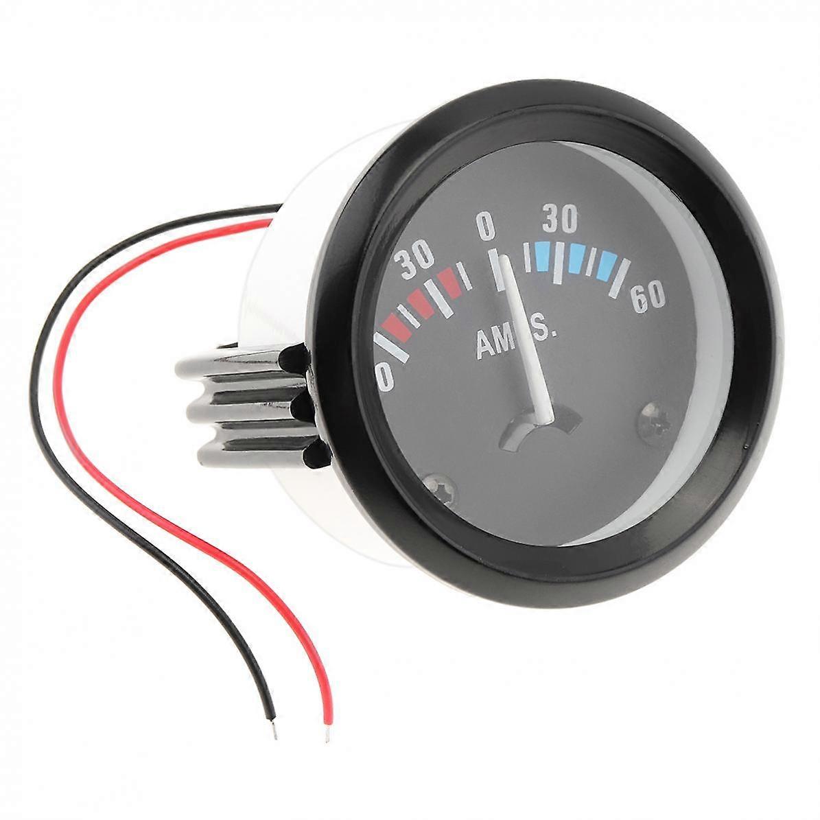 Car Ammeter Voltmeter Universal 12V 60-0-60 AMP Ammeter Gauge Volt ...