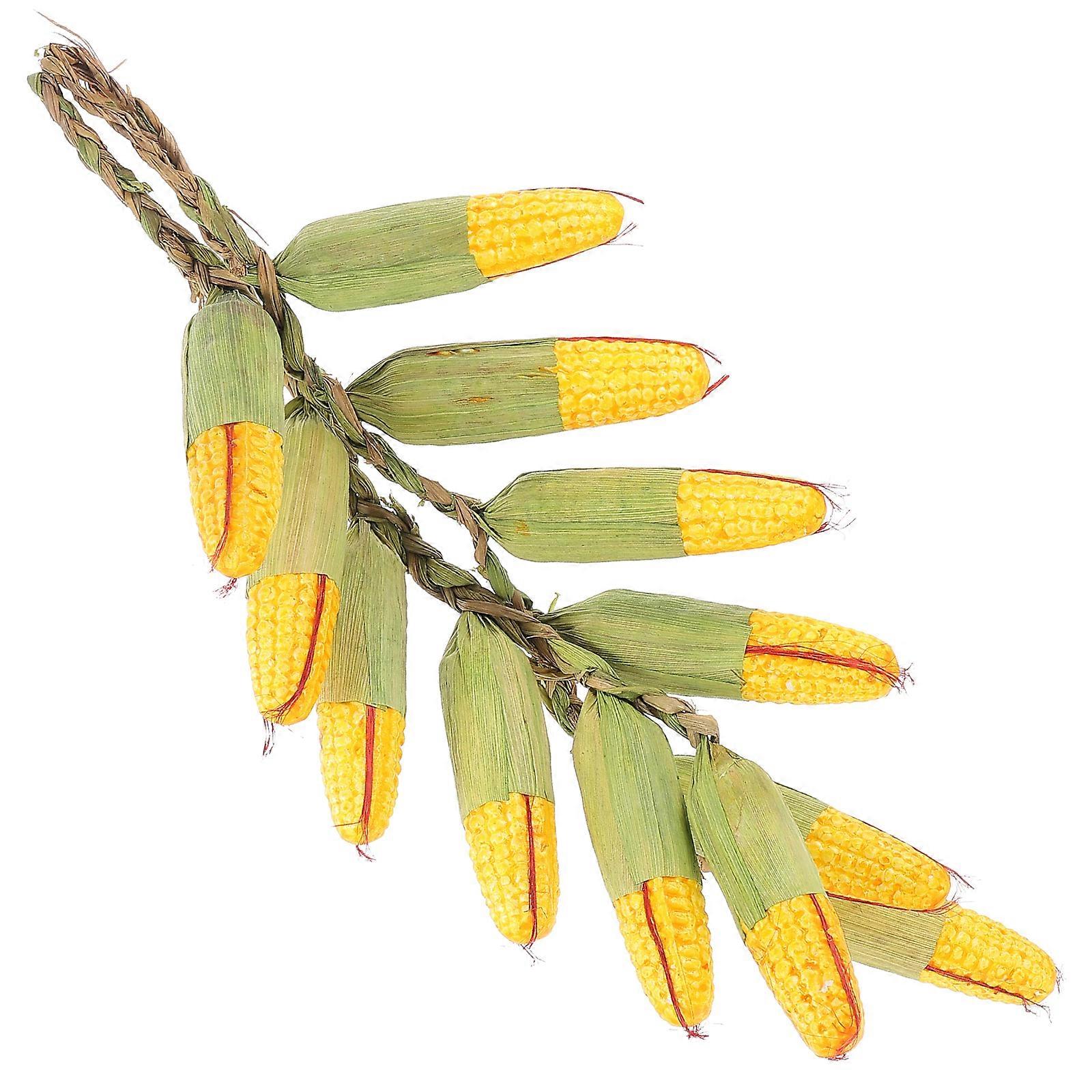 2 Pcs Home Decoration Fake Corn Cob Farm Wall Hanging Decor Fall Fake ...