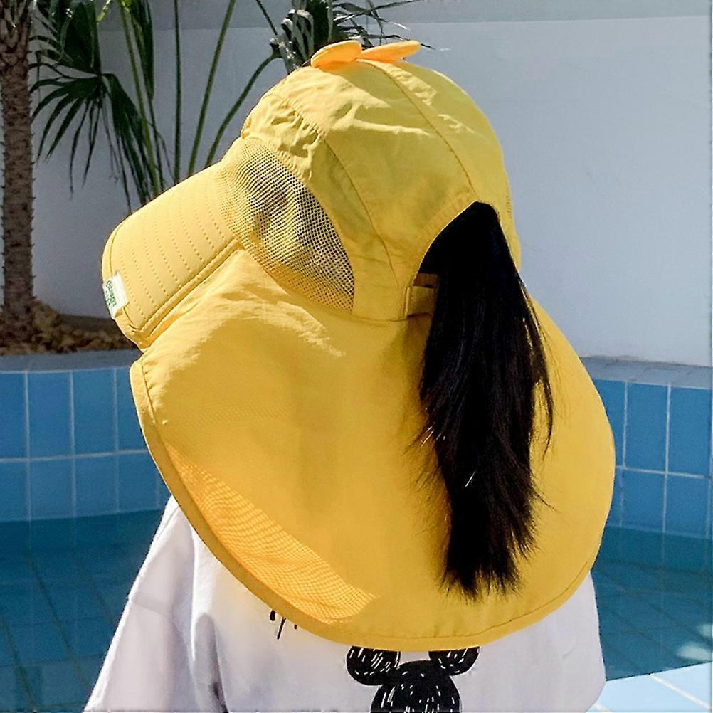 Kids Sun Hat Boy Girl Sun Protection Hat with Neck Flap Summer Outdoor ...