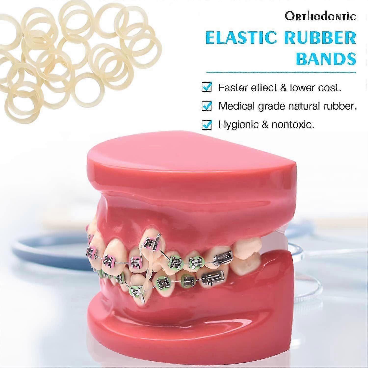 Heavy Rubber Bands for Braces - 1/4 Fox Elastics (100 Pieces) | Fruugo UK
