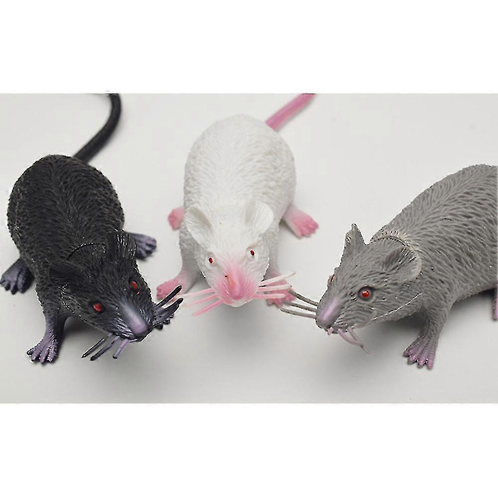6 Pcs Halloween Rat - Plastic Rat Halloween Decoration Simulation Mouse ...