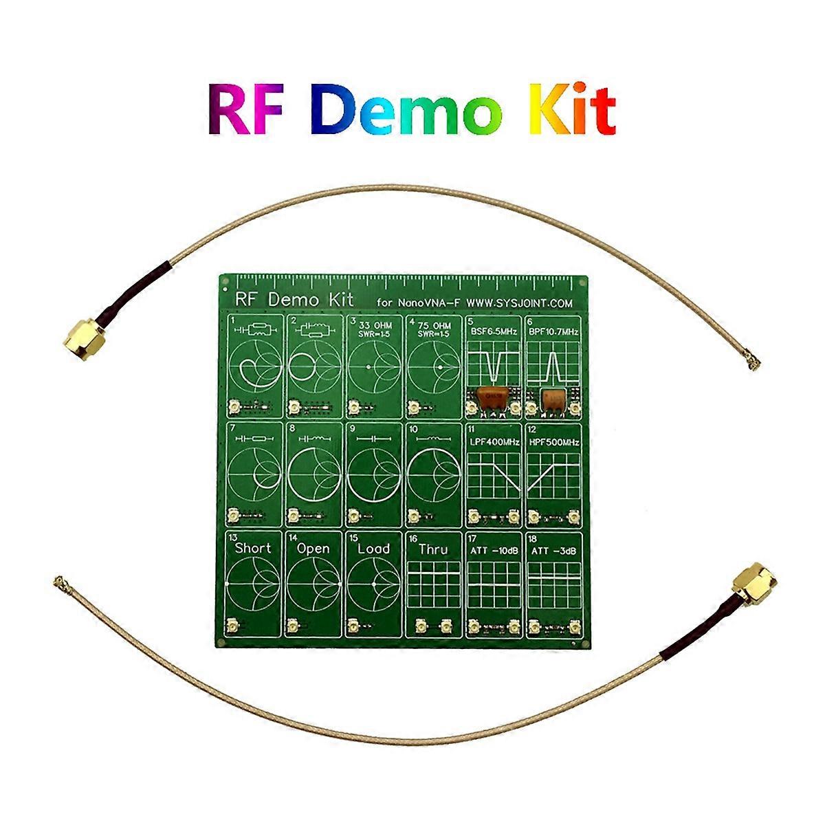 RF Demo Kit NanoVNA-F RF Test Board HAM Vector Network Test | Fruugo UK