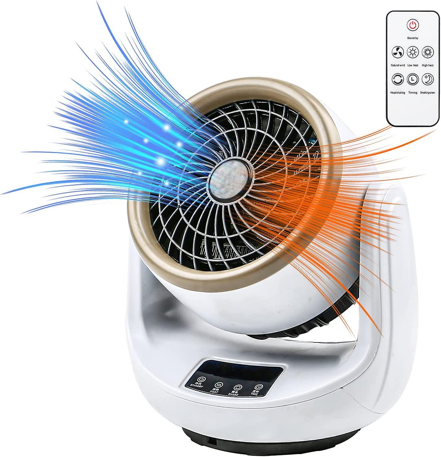 Portable Electric Heater Kamanan Desktop Quiet Heater 3 Modes 1500W ...