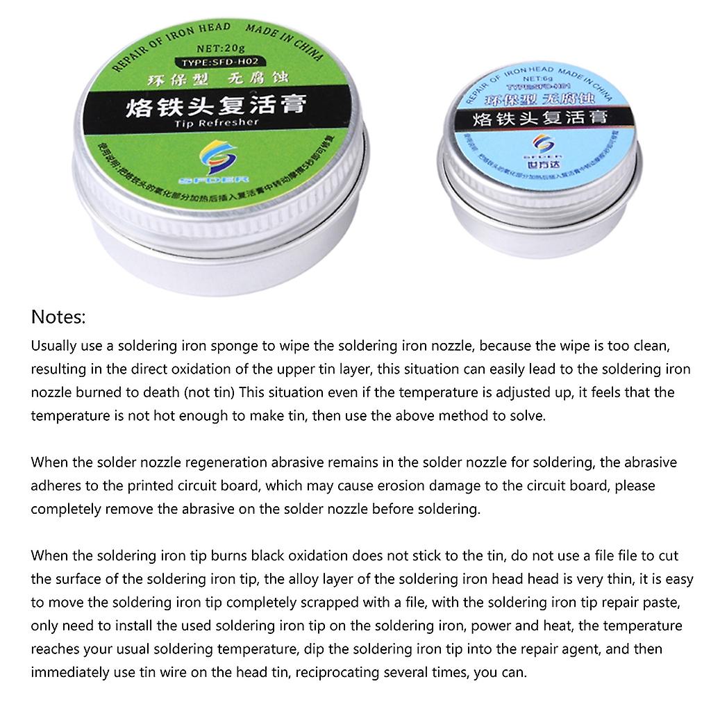 Solder Cream Electrical Soldering Iron Tip Refresher Cream Clean Paste ...