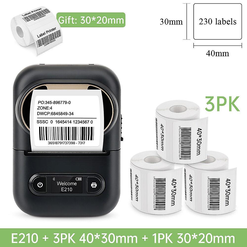 Mini Label Printer E210 Portable Thermal Printer Sticker Labeling ...